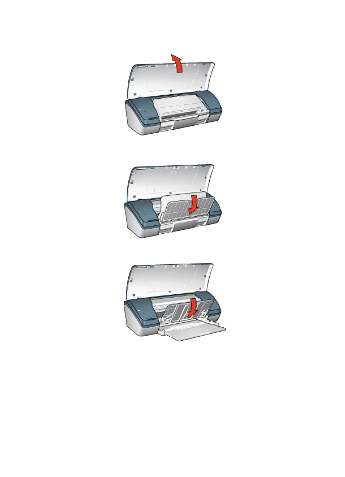 Cómo desplegar las bandejas de papel - HP Deskjet 3848 Color Inkjet Printer
