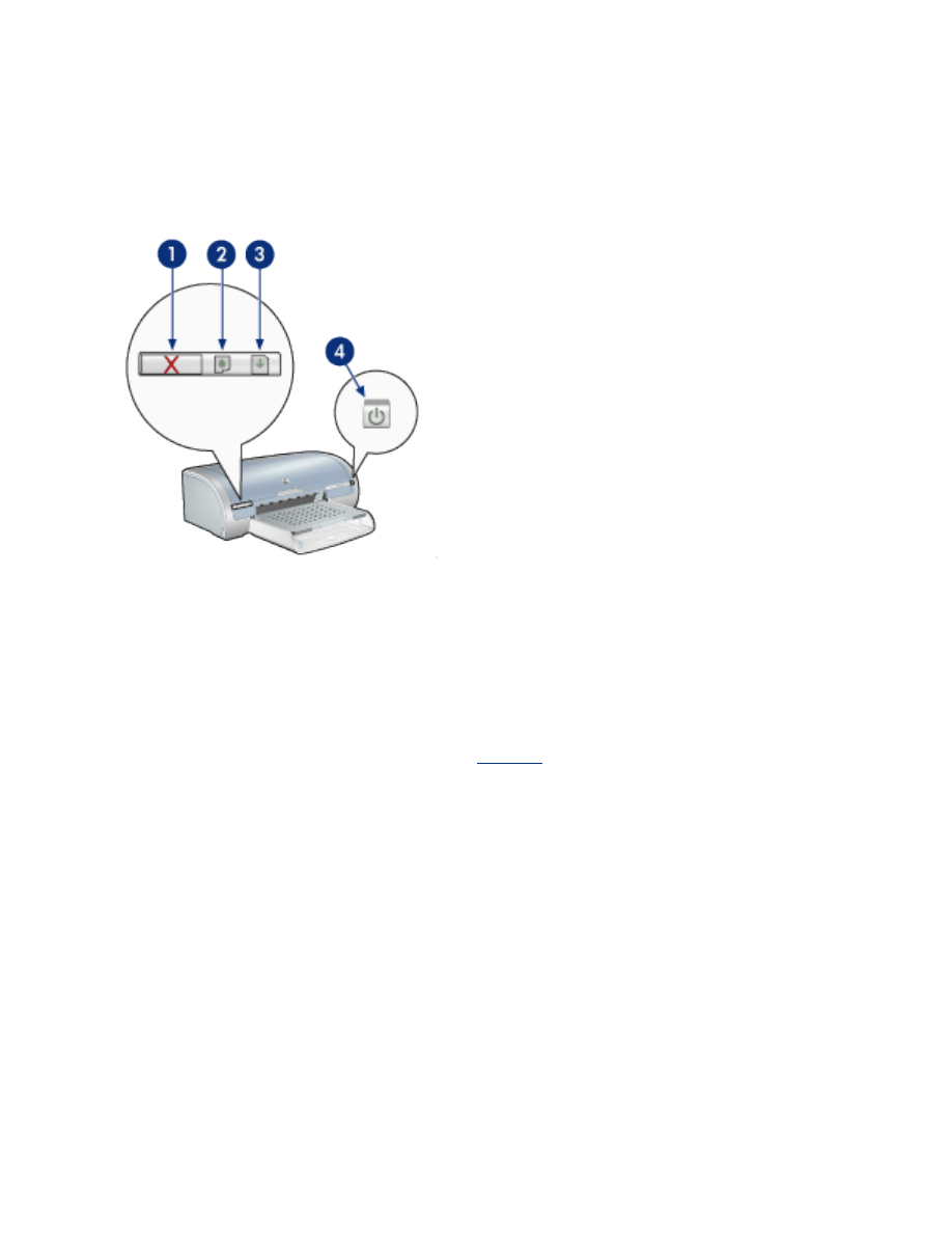 buttons and lights - HP Deskjet 5100 Printer series