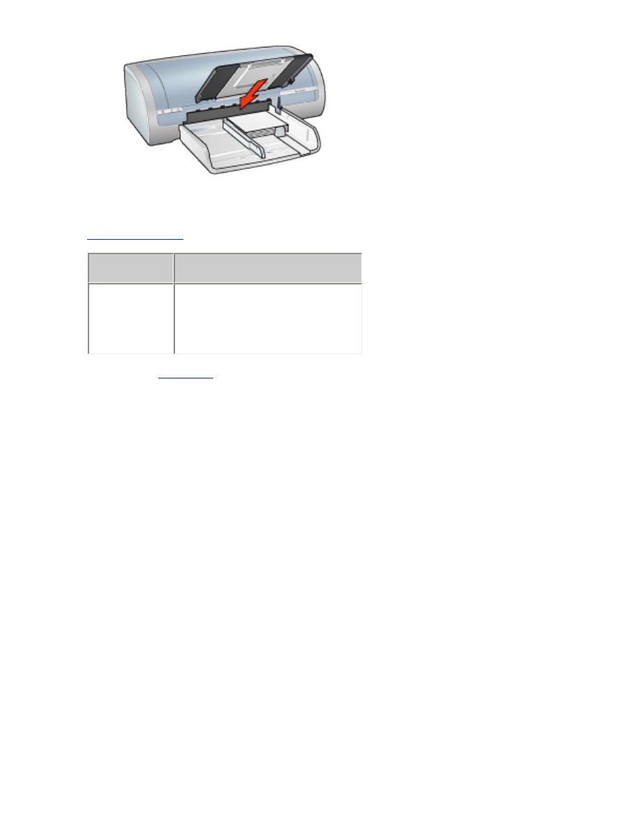 색인 카드 및 기타 소형 용지 - HP Deskjet 5160 Color Inkjet Printer