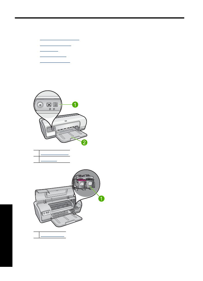 The printer at a glance - HP Deskjet D2560 Printer